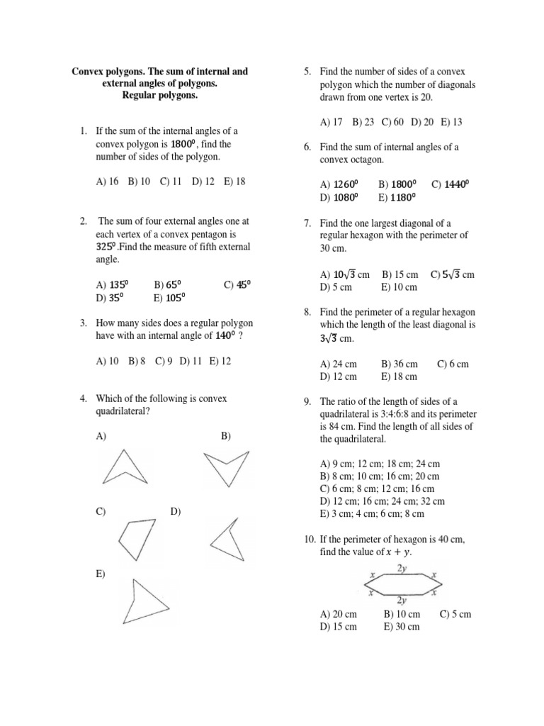 Polygons and Qudrilaterals | PDF | Rectangle | Elementary Mathematics