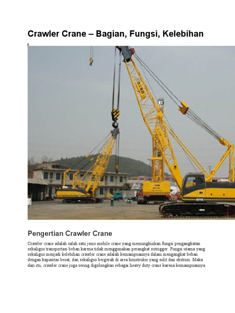 MATERI Crawler Crane | PDF