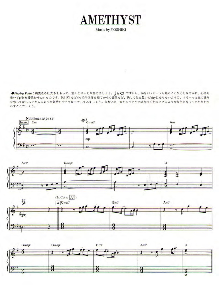 Yoshiki - Amethyst | PDF