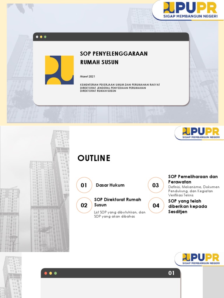 SOP Penyelenggaraan Rumah Susun-Merged | PDF