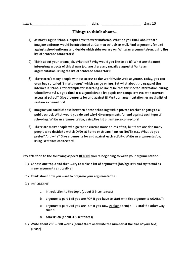 10c Writing Skills Argumentation | PDF | Internet | Cognitive Science