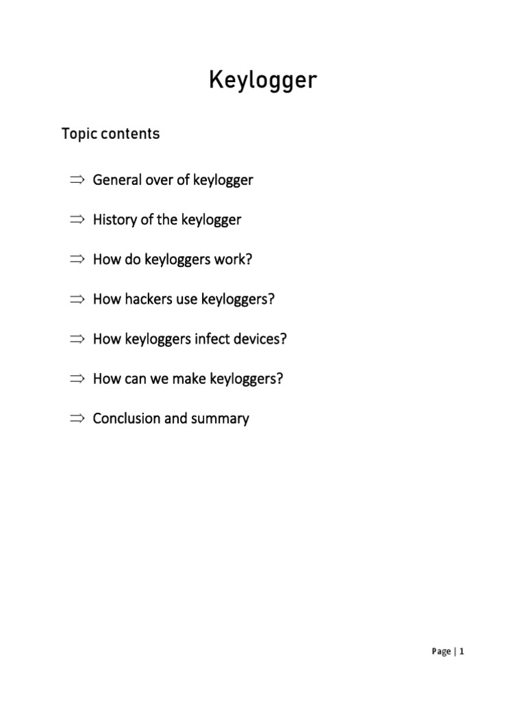 Keylogger Report | PDF | Cybercrime | Computing