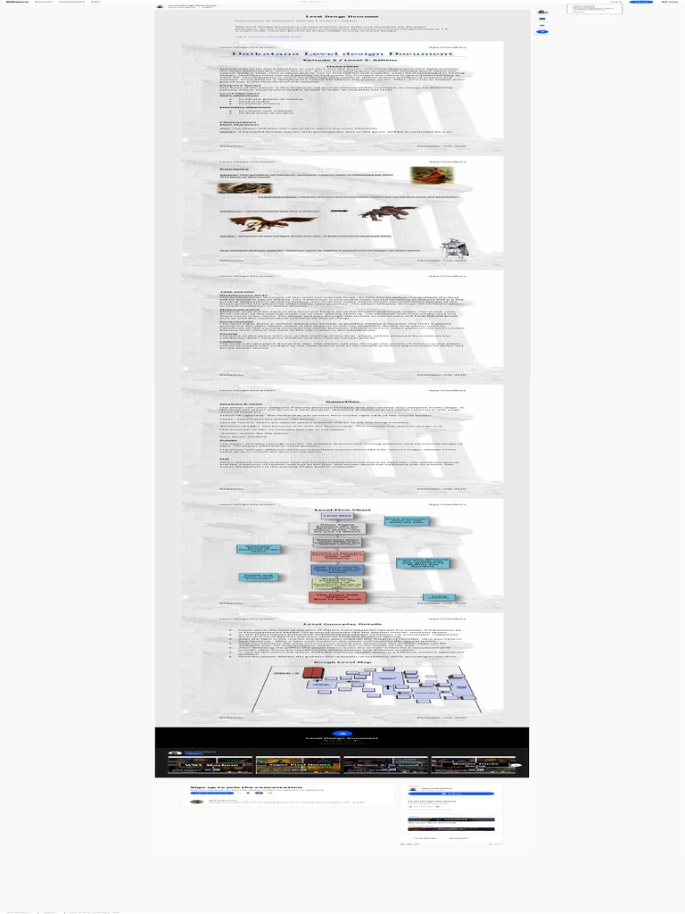 Behance Net Gallery 1033165 Level Design Document | PDF | Internet ...
