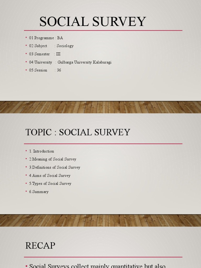 Social Survey | PDF | Survey Methodology | Social Research
