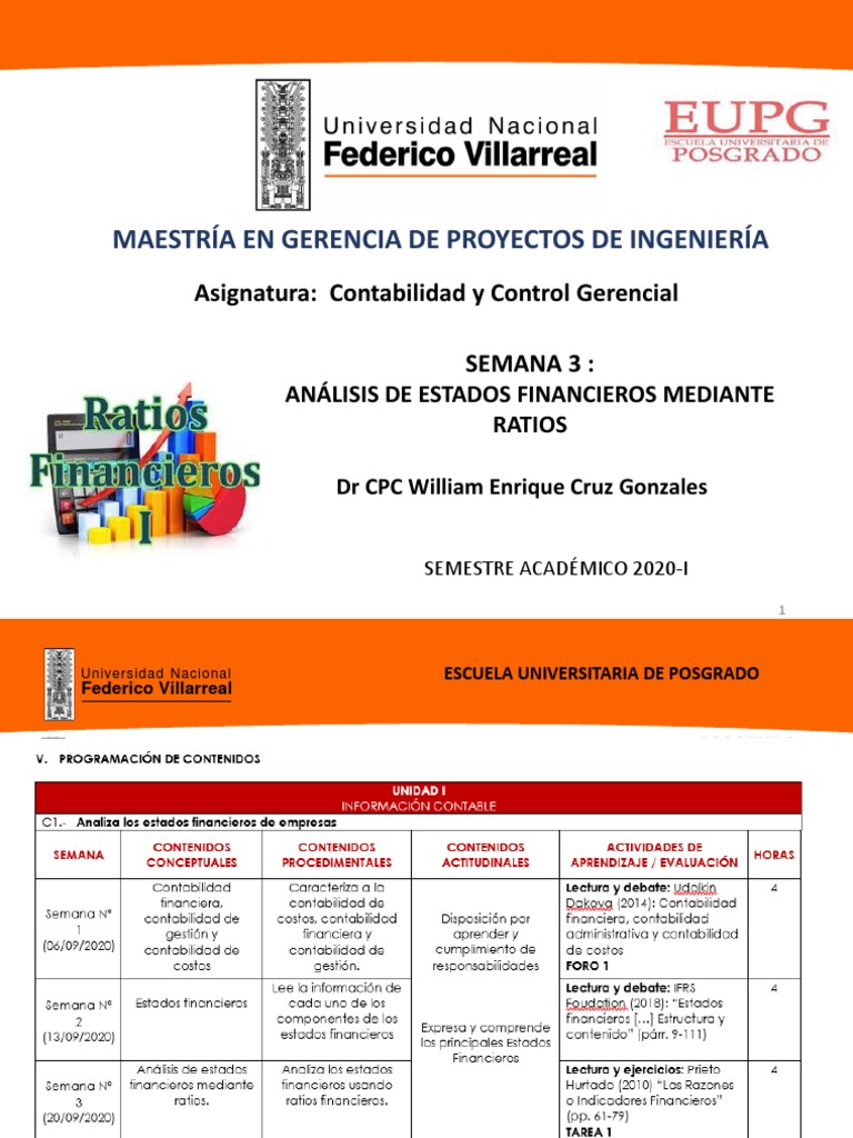 SEMANA 3 - Análisis de EEFF Mediante Ratios | PDF | Liquidez de mercado | Capital de trabajo