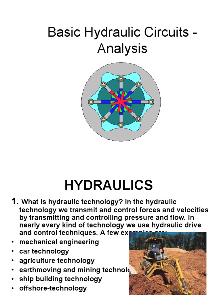 Basic Hydraulic Circuits - Analysis | PDF | Valve | Pump