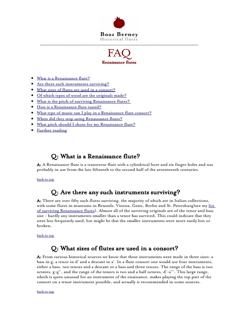 A Comprehensive Guide to Renaissance Flutes: Answering Common Questions ...
