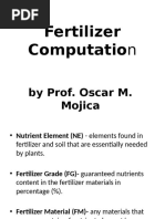Fertilizer Computations | PDF | Fertilizer | Horticulture