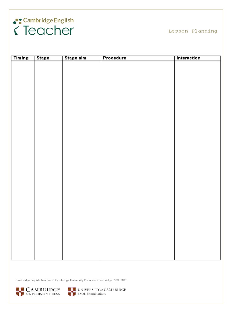 Cover Sheet - Lesson Plan | PDF