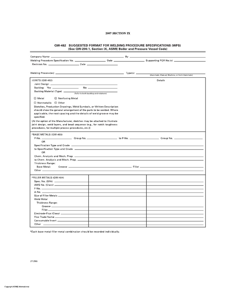 Asme BPVC Section Ix - 2007 | PDF