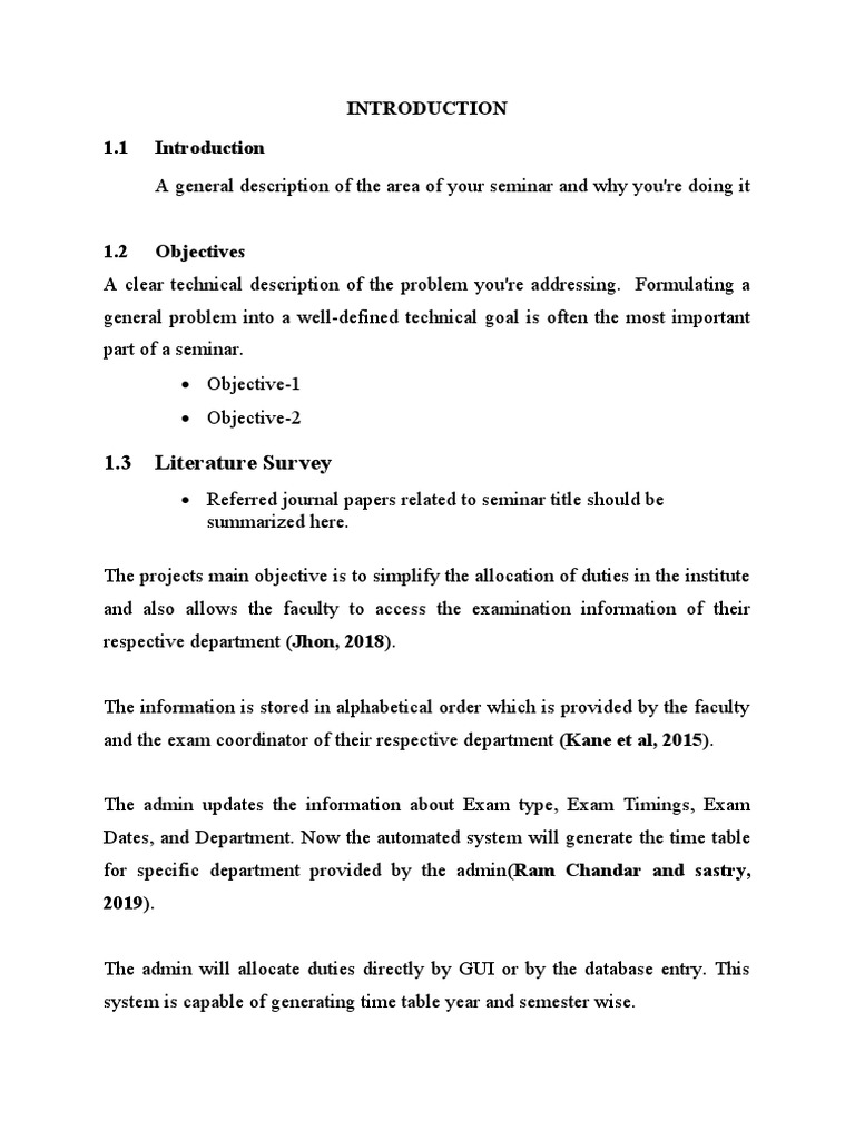 4-Seminar Report-Format | PDF