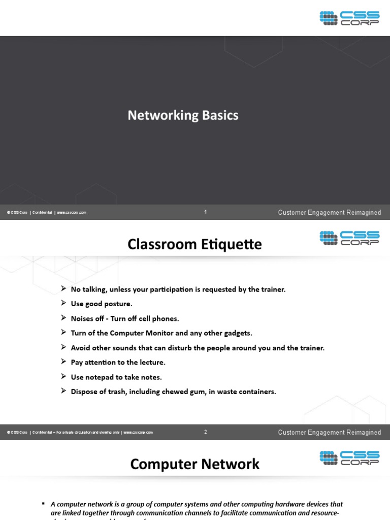 Networking Basics 2018 | PDF | Network Topology | Computer Network