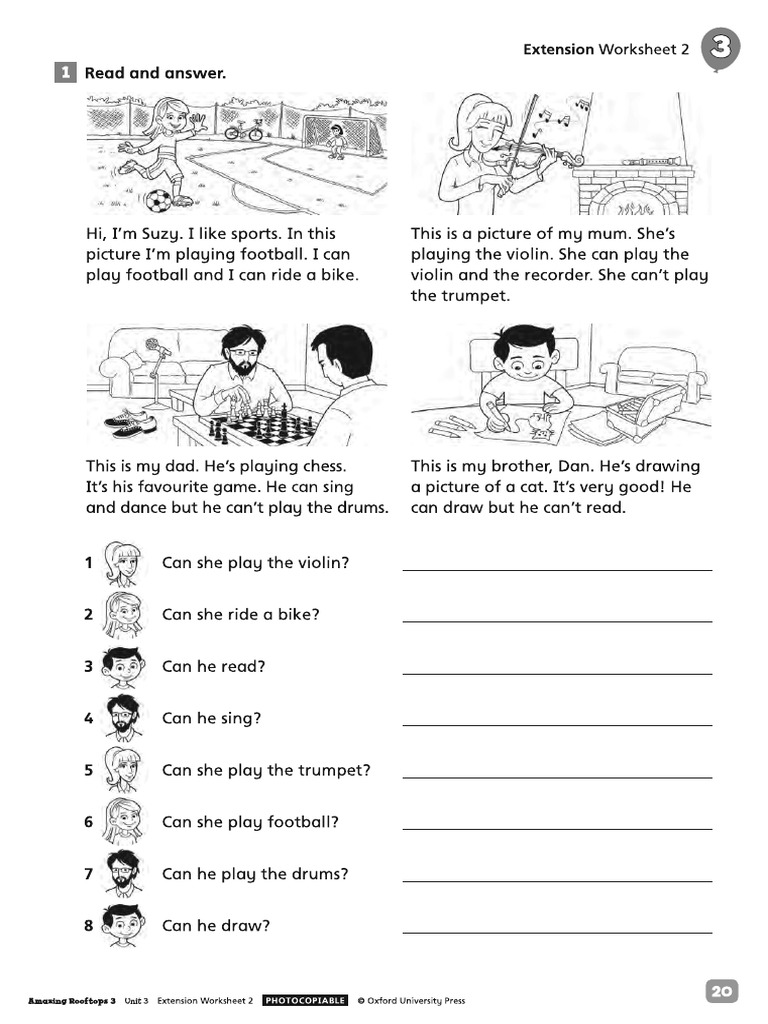 Extension Worksheet 2 Unit5 | PDF