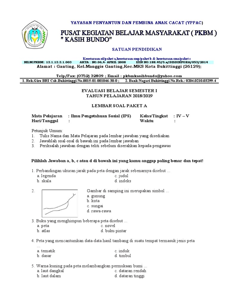 Soal Ips Iv - V | PDF | Ilmu Sosial | Sains & Matematika