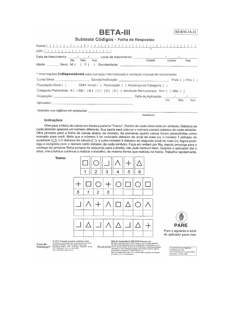 BETA III - Códigos - 2 PÁGS | PDF