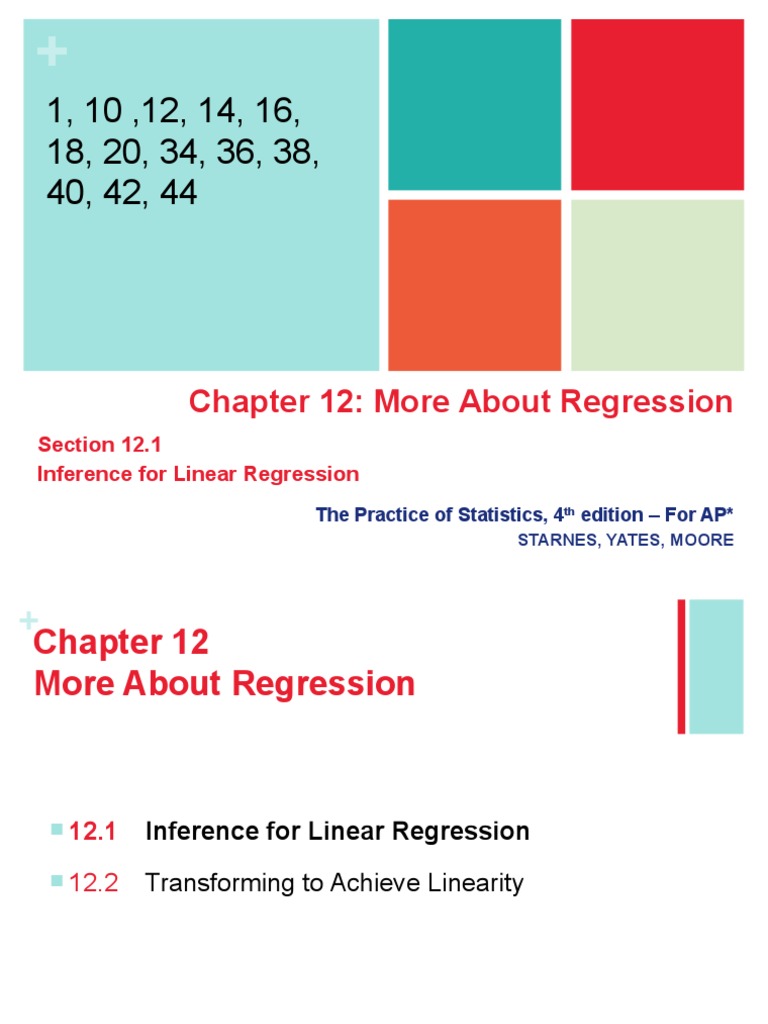 Inference for Linear Regression Analysis | PDF | Regression Analysis ...