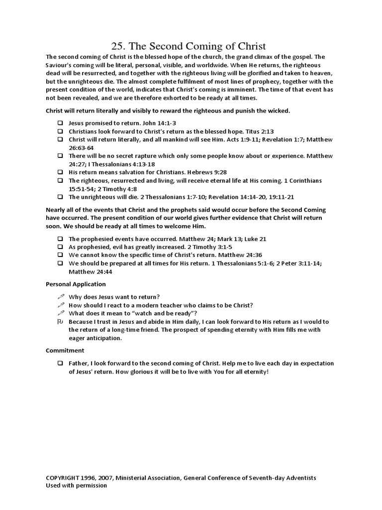 The Second Coming of Christ | PDF | Second Coming | Jesus