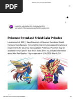 Full Galar Map with DLC Details | PDF | Pokémon | Video Games