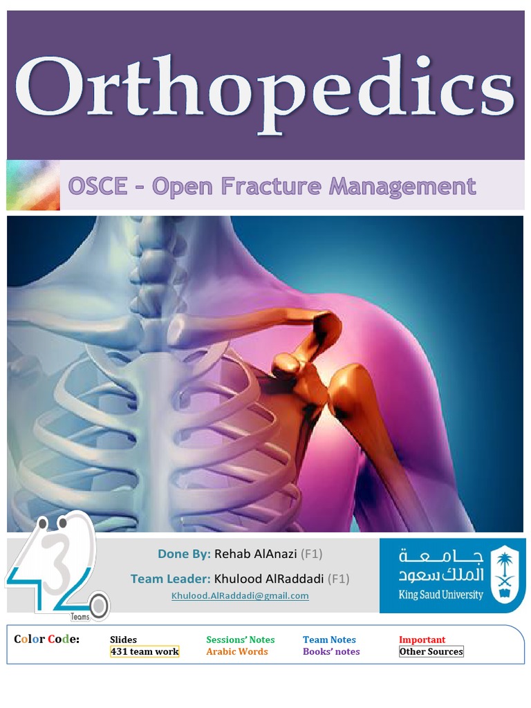 Skills - Open Fracture Management | PDF | Clinical Medicine | Injury