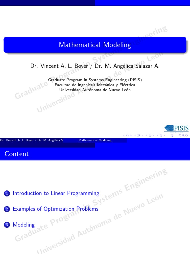 Optimización - TEMA 1 - LP - Modeling | PDF | Linear Programming | Mathematical Optimization