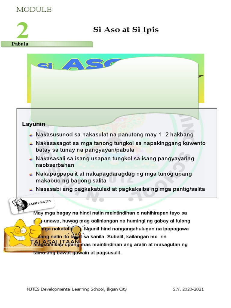 Filipino Module 2 Grade 2 | PDF