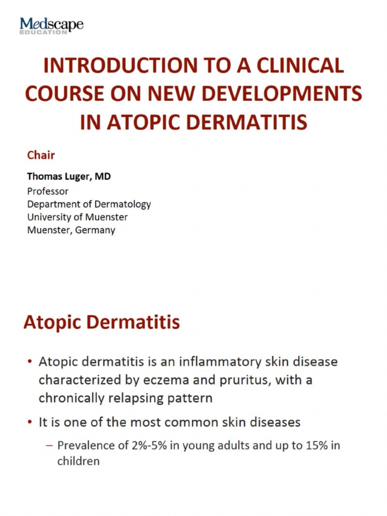 Atopic Dermatitis Medscape | PDF | Self-Improvement | Wellness