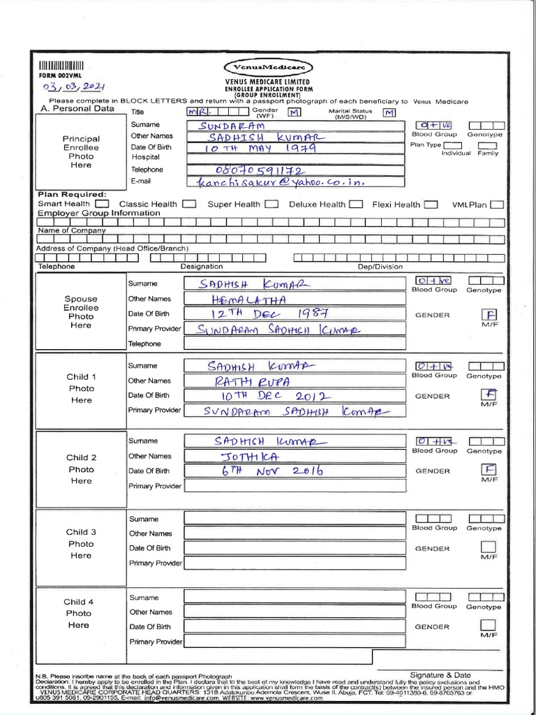 Medicare Application Form | PDF