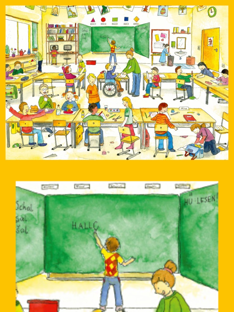 SSR Wimmelbilder Schule Bunt | PDF