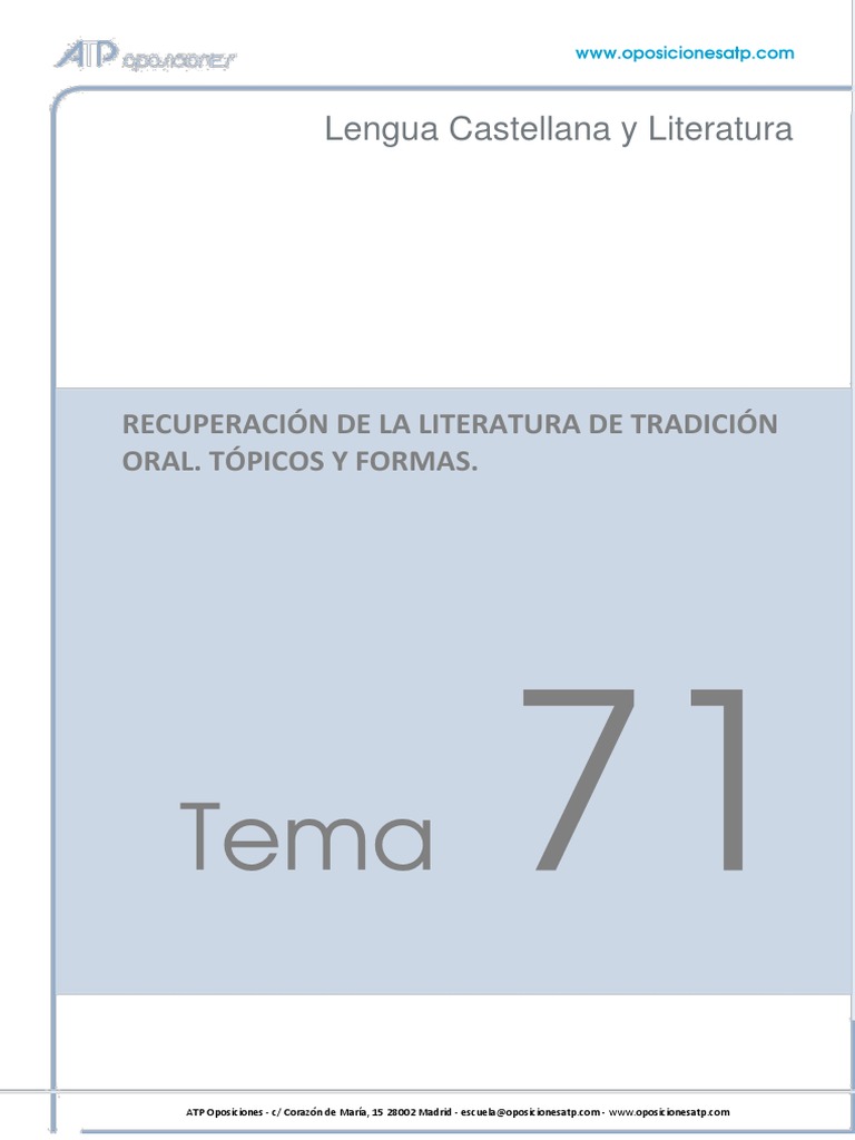 Tema 71 | PDF | Folklore
