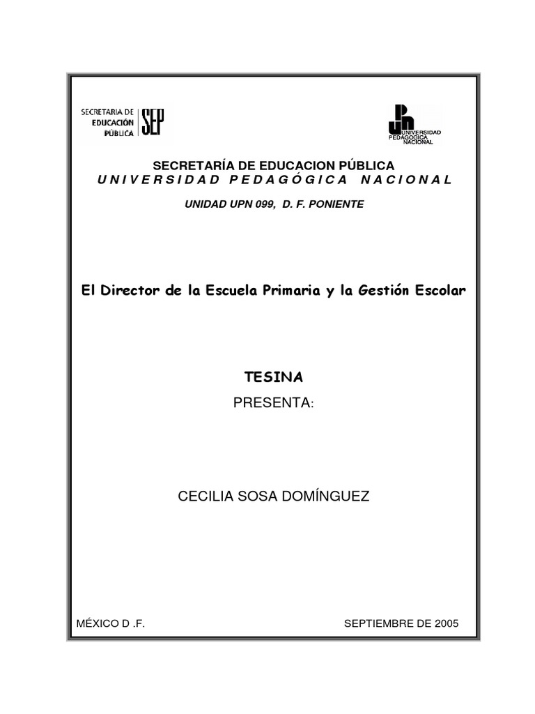 Funciones del Director en Primaria | PDF | Liderazgo | Educación primaria