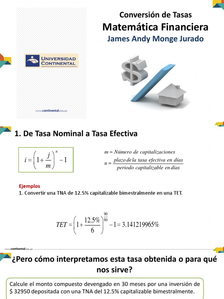Ver-Conversion de Tasas | PDF | Dinero | Matemáticas