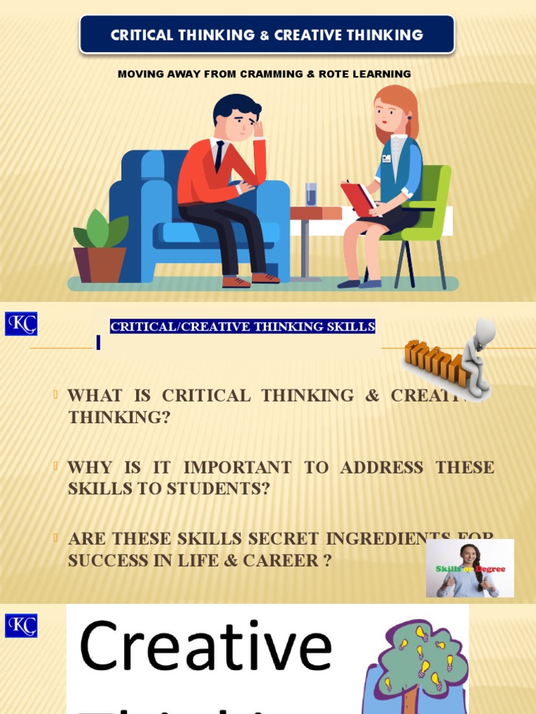 Developing Critical and Creative Thinking | PDF | Critical Thinking ...