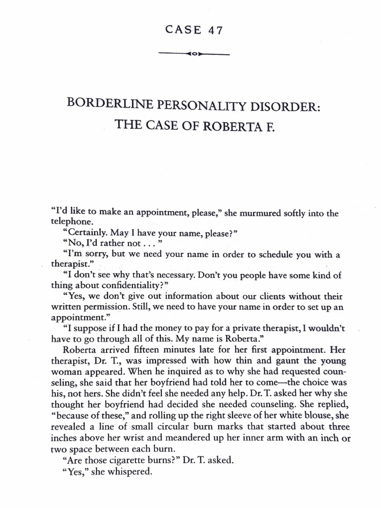 Borderline Personality Disorder | PDF | Mental Disorder | Borderline ...