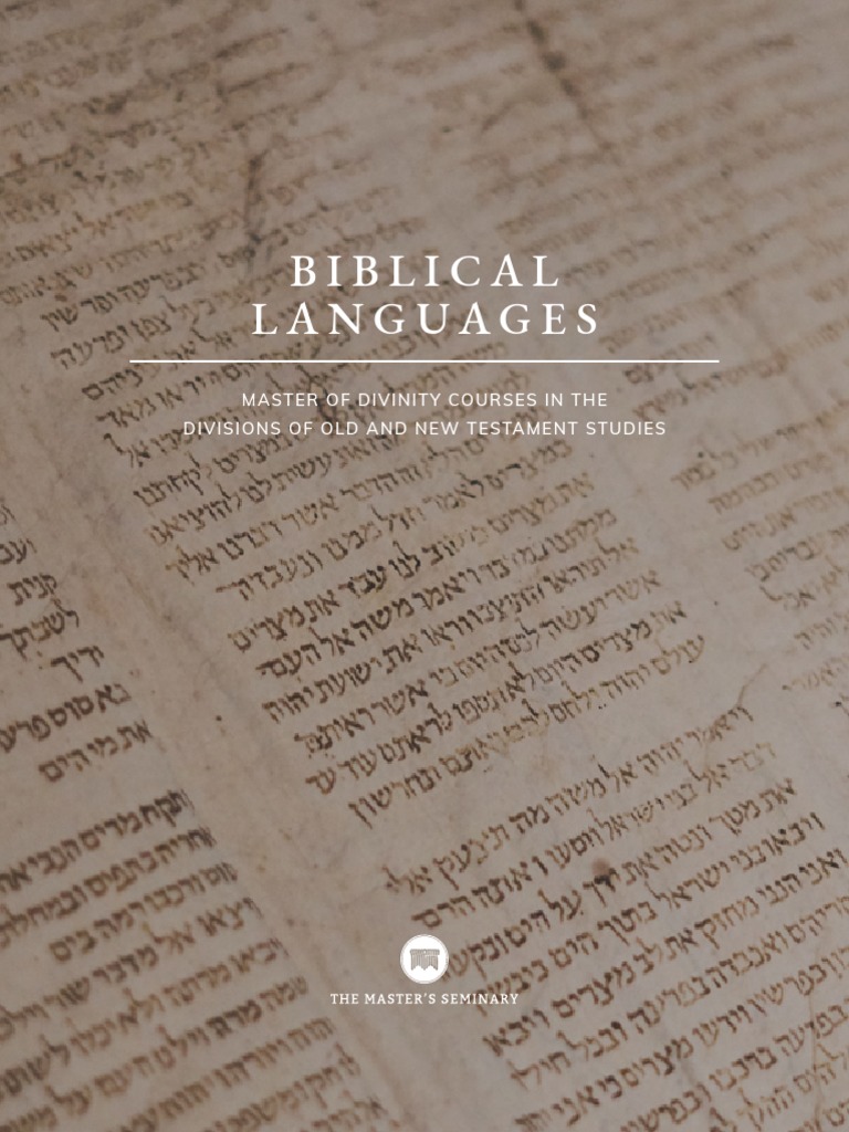 Biblical Languages at The Masters Seminary | PDF | Exegesis | New Testament
