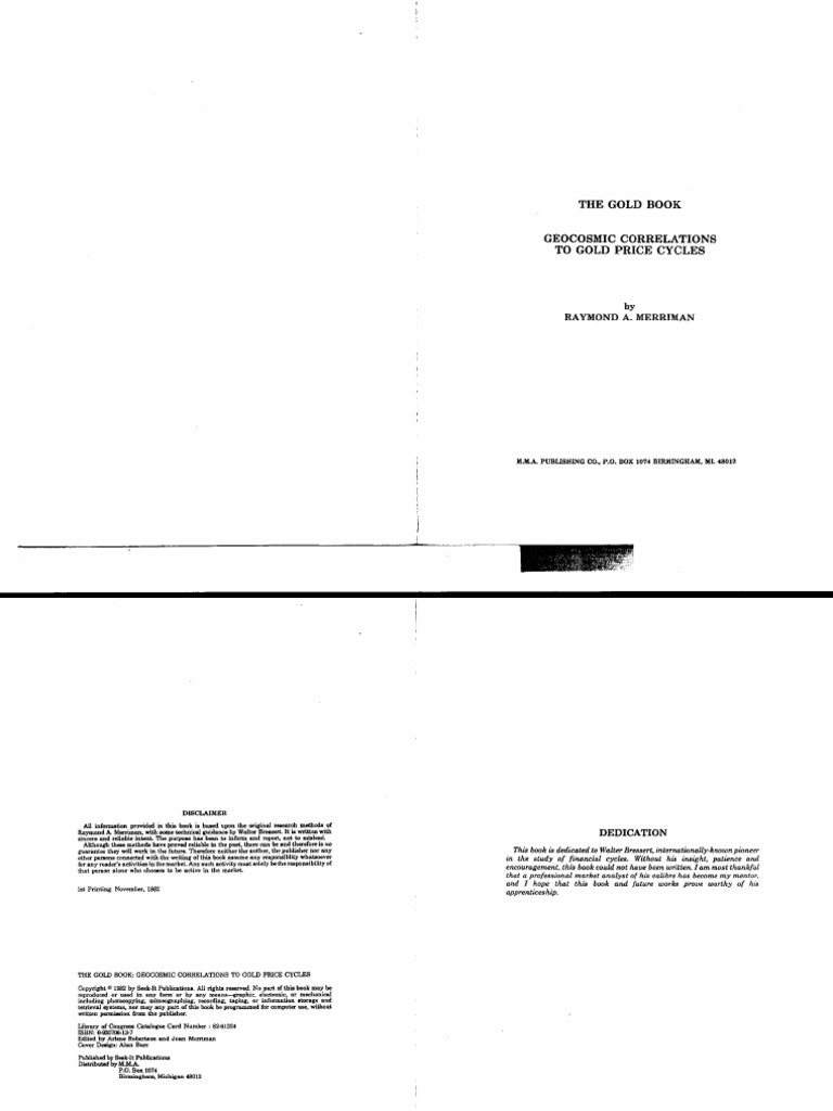 @TradersLibrary2 Merriman R The GOLD BOOK Geocosmic Correlations | PDF