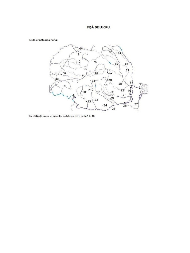 Harta Muta Orase Romania | PDF