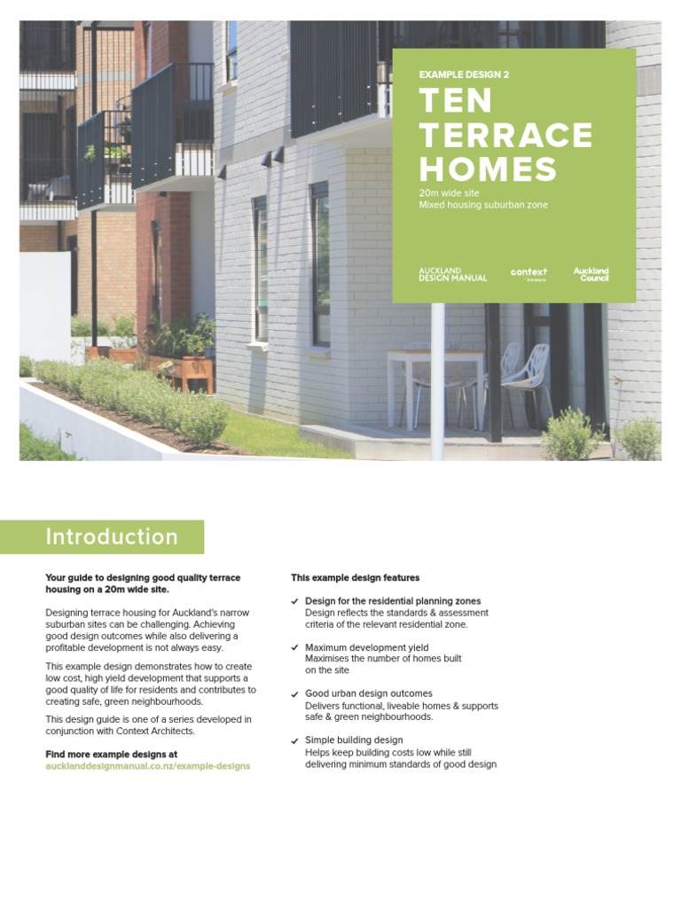 Example Design 2 - 10 Terrace Homes | PDF | Room | Street