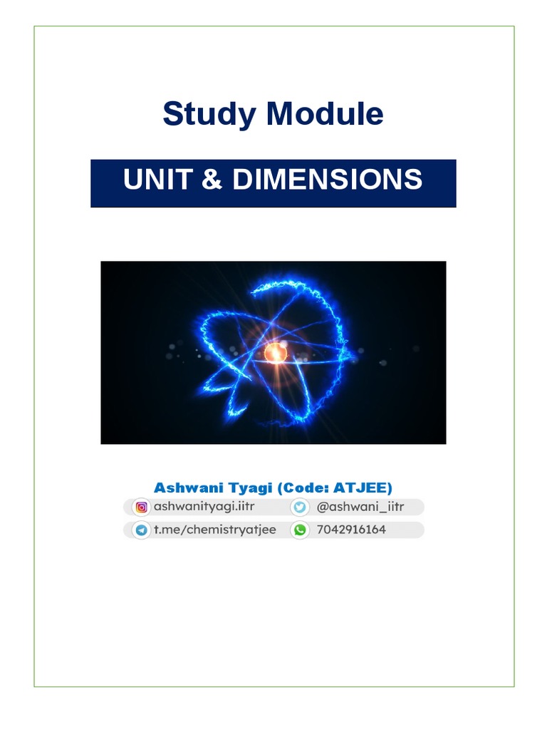 2 - Unit and Dimensions | PDF | International System Of Units | Kilogram