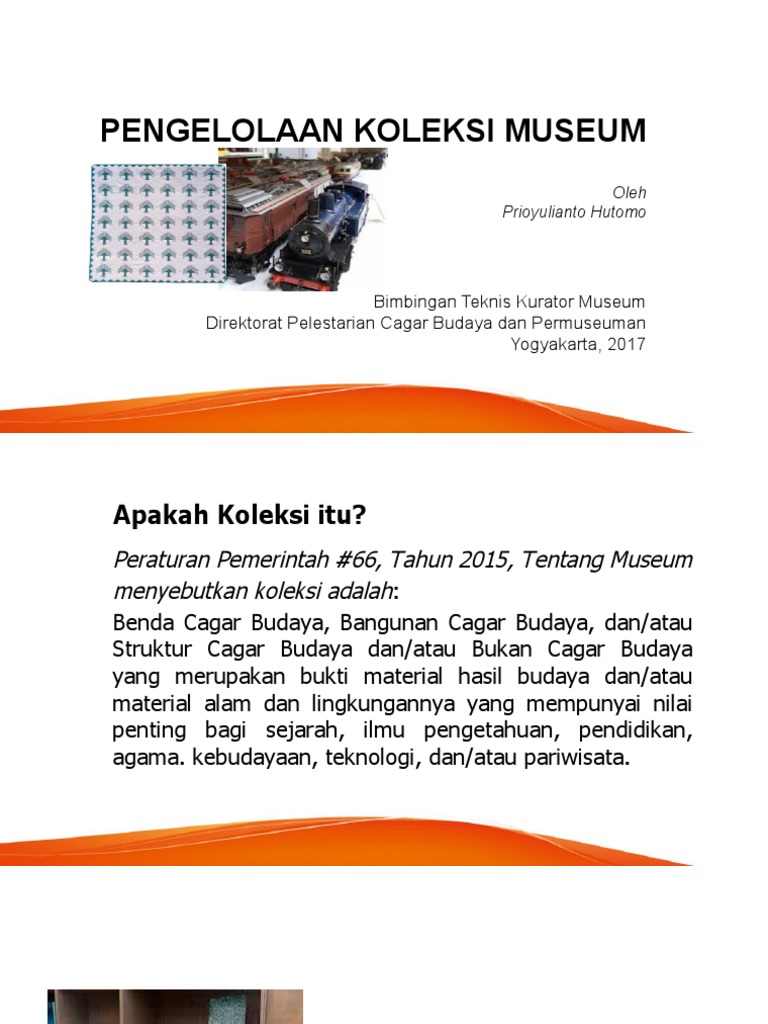 Pengelolaan Koleksi Museum Oleh Prio Yulianto | PDF | Ilmu Sosial