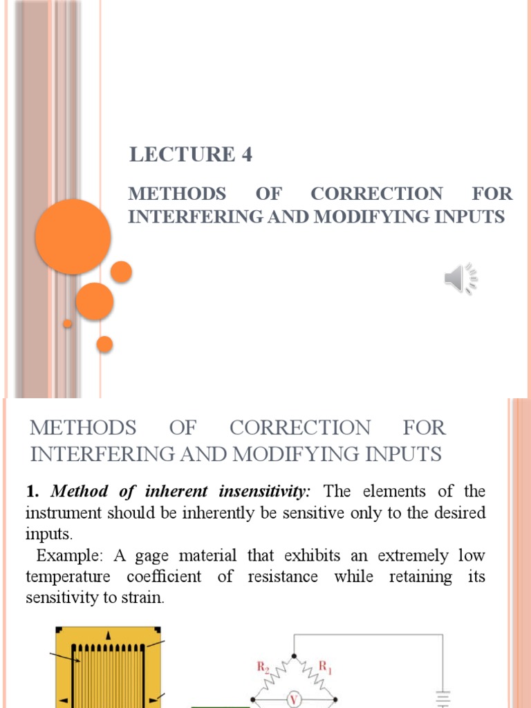 Methods of Correction For Interfering and Modifying Inputs | PDF