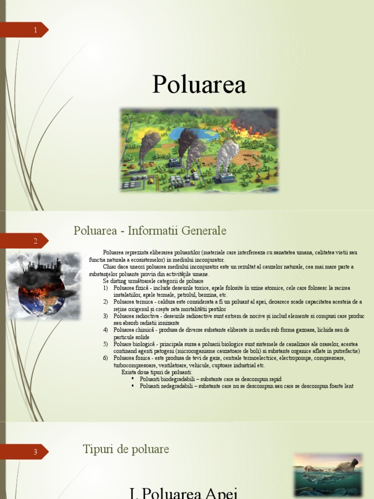Poluarea PoluareaApei | PDF