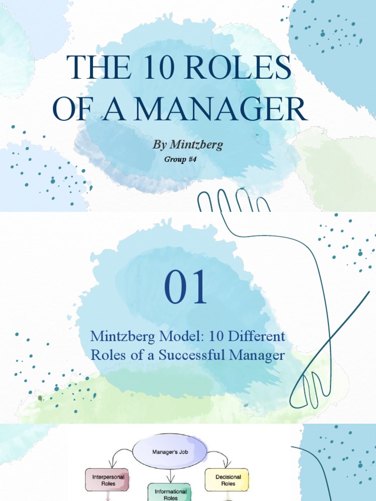 The 10 Essential Roles of an Effective Manager: Mintzberg's Model | PDF