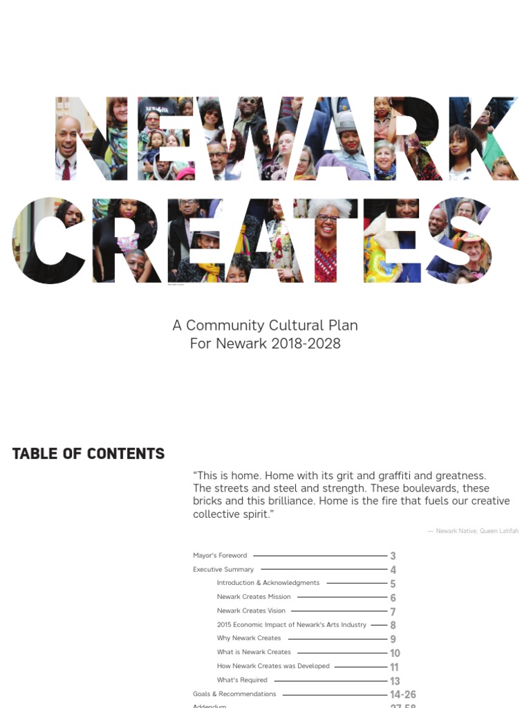 Newark Community Plan | PDF | Entrepreneurship | Newark