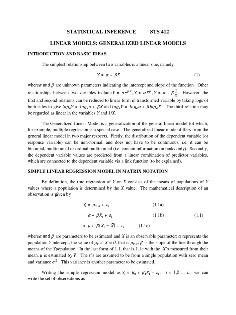 477 - Statistical Inference STS412 | PDF | Ordinary Least Squares | Linear Regression