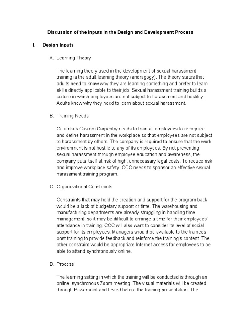 Training and Development Notes | PDF | Learning | Cognition