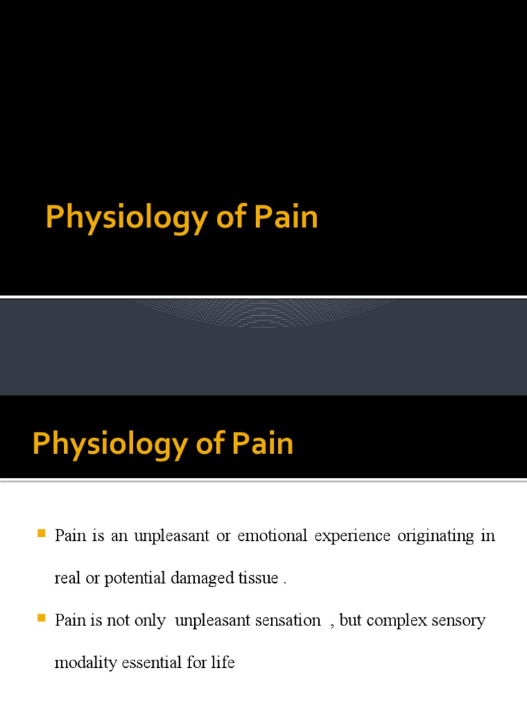 Understanding Pain: A Comprehensive Review of the Physiology ...