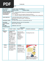 Past Continuous Tense Lesson Plan | PDF | Grammatical Tense | Cognition