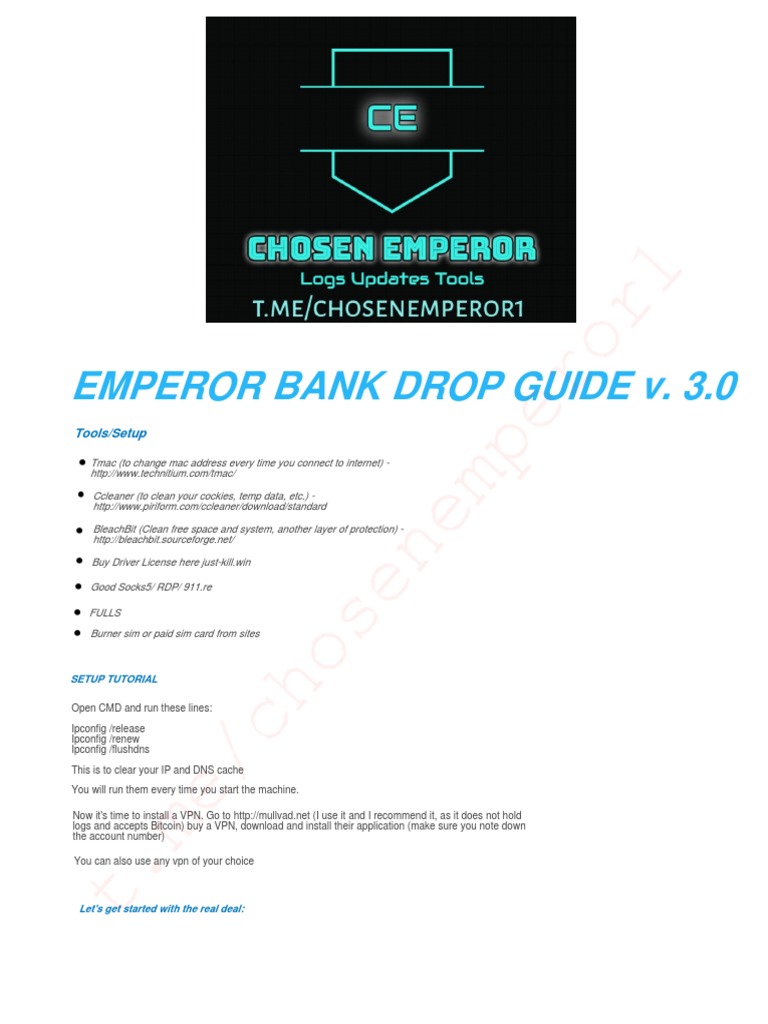 BANK DROP COMPLETE GUIDE V3 by Emperor | PDF | Debit Card | Banks