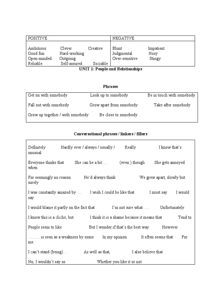 Collins - Speaking - Units 1-2 | PDF | Dieting | Sports