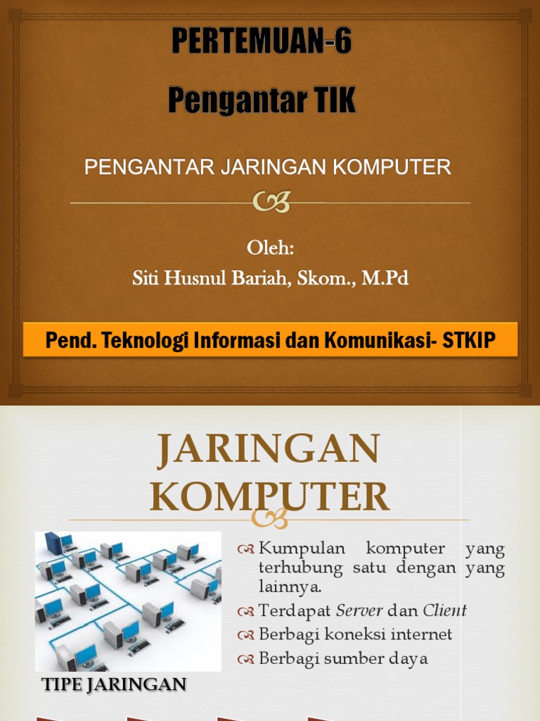 Pertemuan-6 Pengantar TIK (STKIP) | PDF